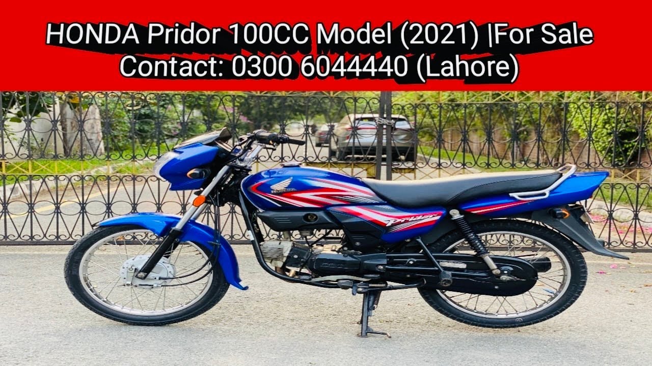 HONDA PRIDOR 100CC 2021 | 9800KMS DRIVEN | BLUE COLOR | LIKE NEW | 0300 ...