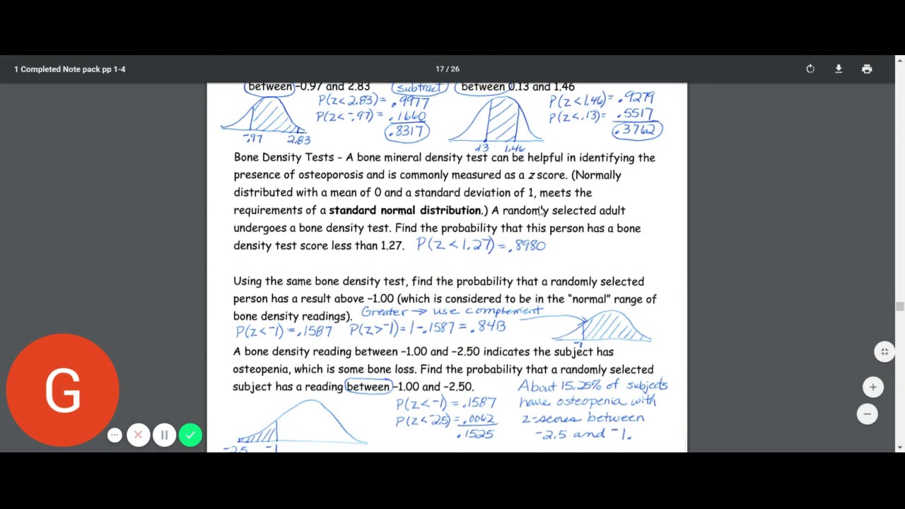 Intro to Normal Distribution Table and StatCrunch - YouTube