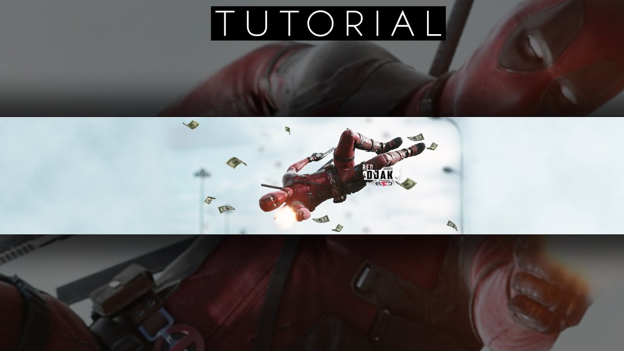 Deadpool Youtube Banner Tutorial | Photoshop CC - YouTube