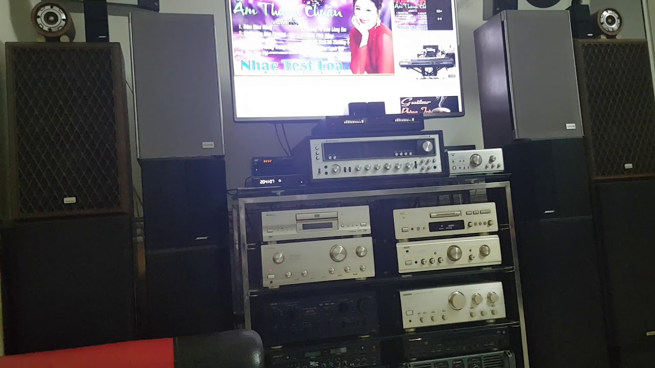 Sansui 607nra + Bose AM7 - YouTube
