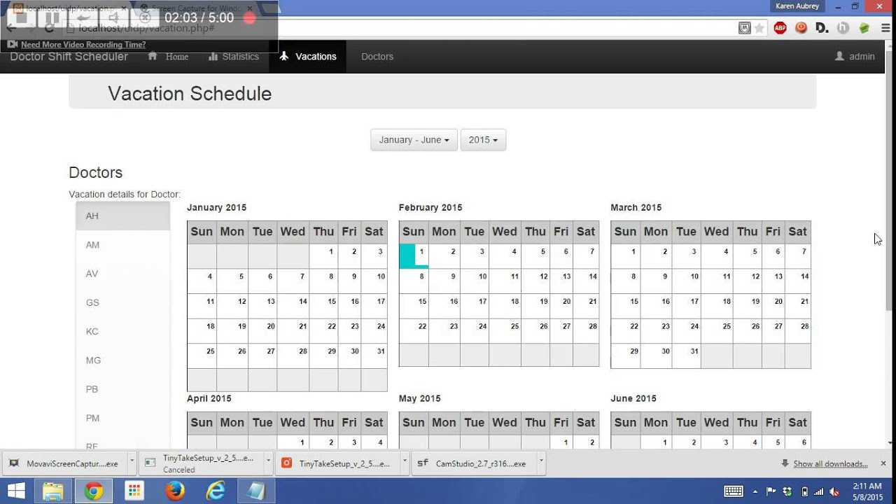 Doctor Shift Scheduler CS 422 - YouTube