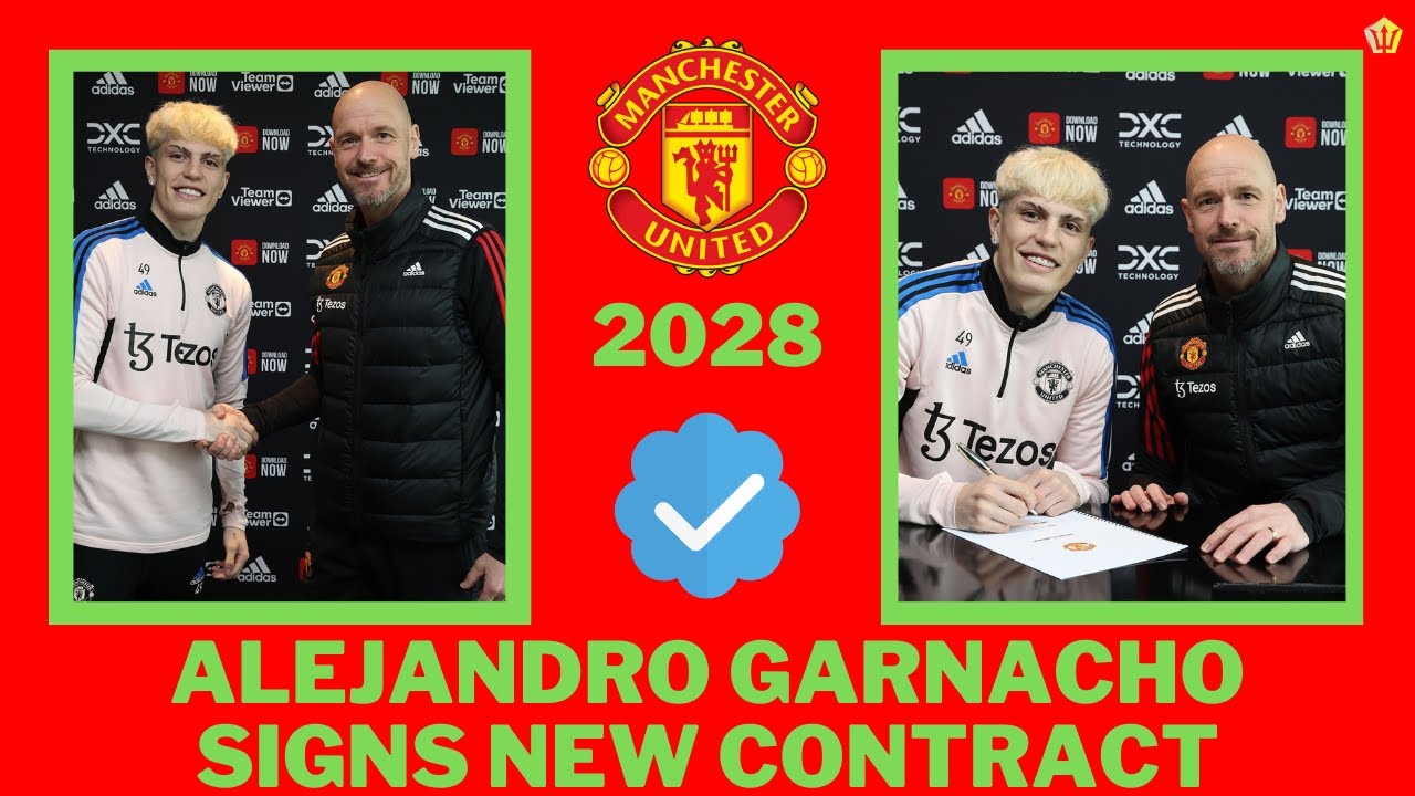 ALEJANDRO GARNACHO SIGNS NEW CONTRACT WITH MANCHESTER UNITED UNTILL ...