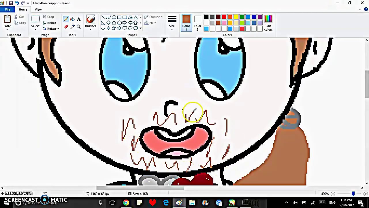 How I drew my Chibi Alexander Hamilton (XD it sucks) - YouTube