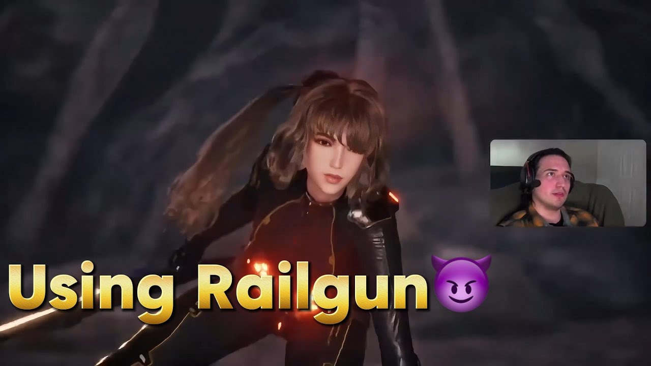 Using Railgun For The First Time😈Stellar Blade Boss Fight - YouTube