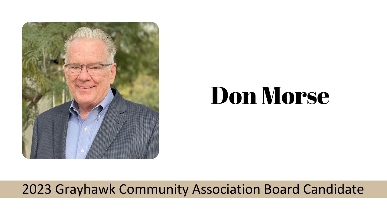 2023 GCA Board Candidate: Don Morse - YouTube