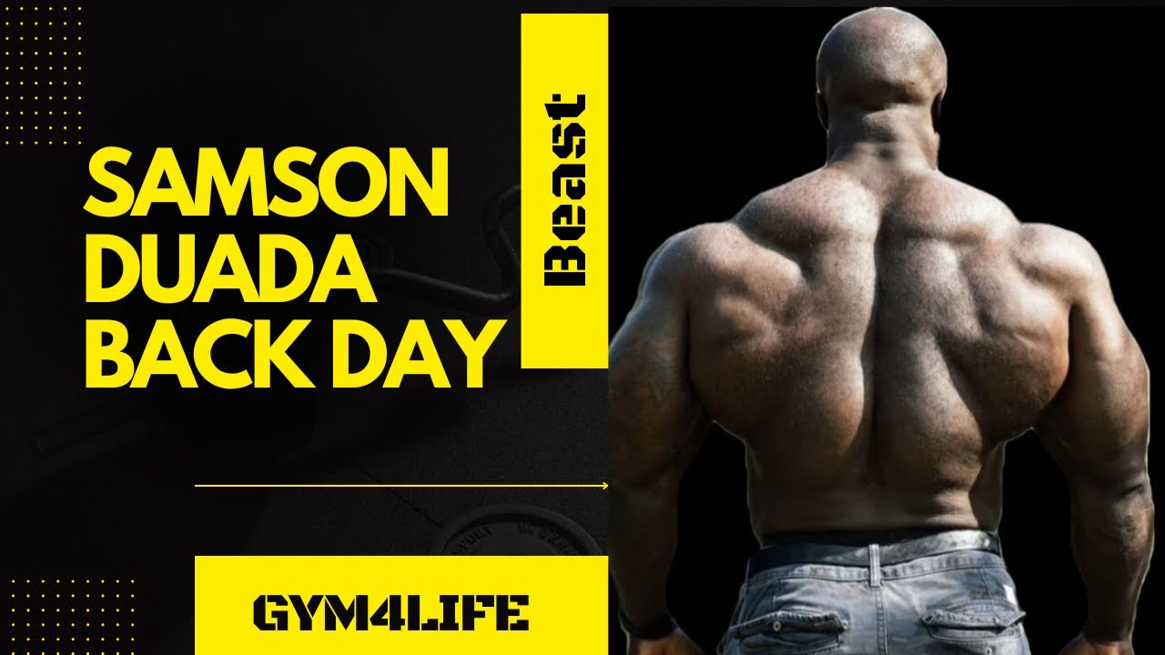 Mr Olympia Samson dauda back workout - YouTube