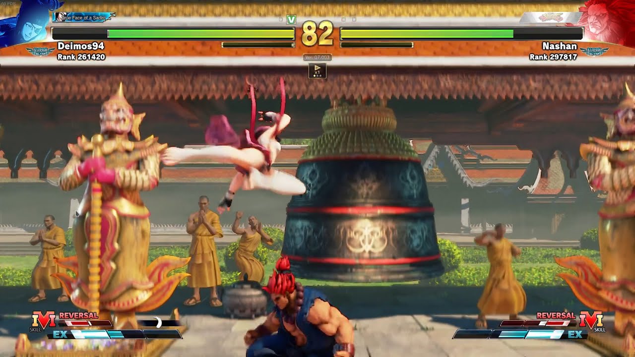 Akuma’s mighty EX Shoryuken - YouTube