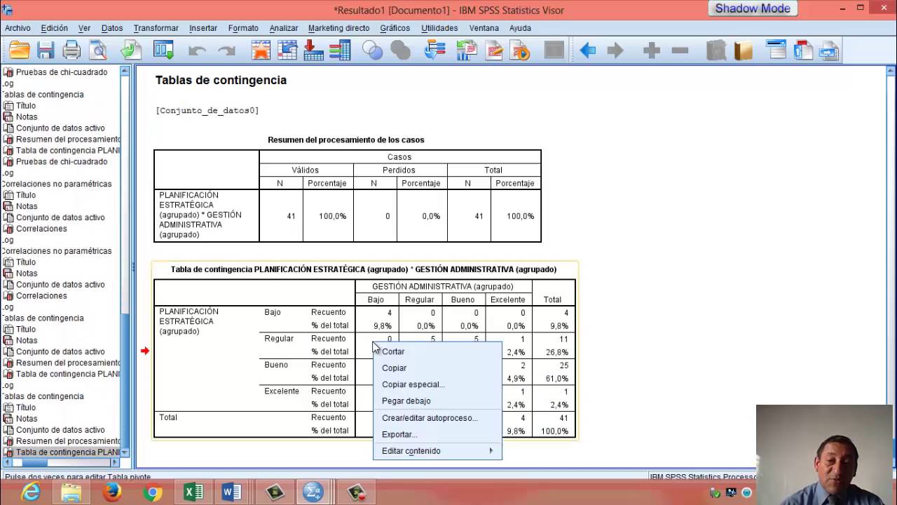 PRUEBA DE HIPOTESIS CON RHO DE SPEARMAN PARA VARIABLE CUALITATIVA ...