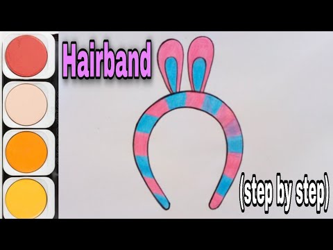 How To Draw a Hairband Easy || Happy learning 11 😀 #hairband - YouTube