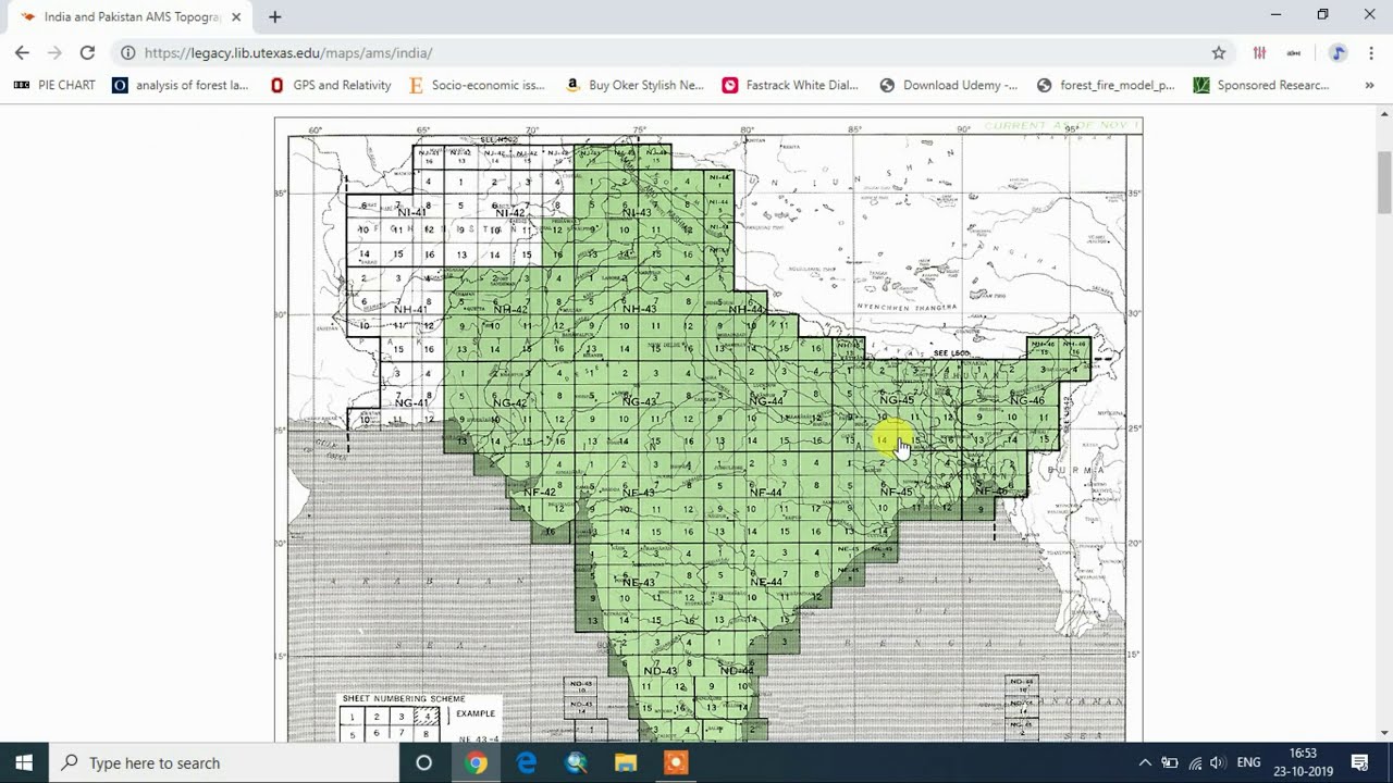 Topographic Map download / Toposheet free download - YouTube
