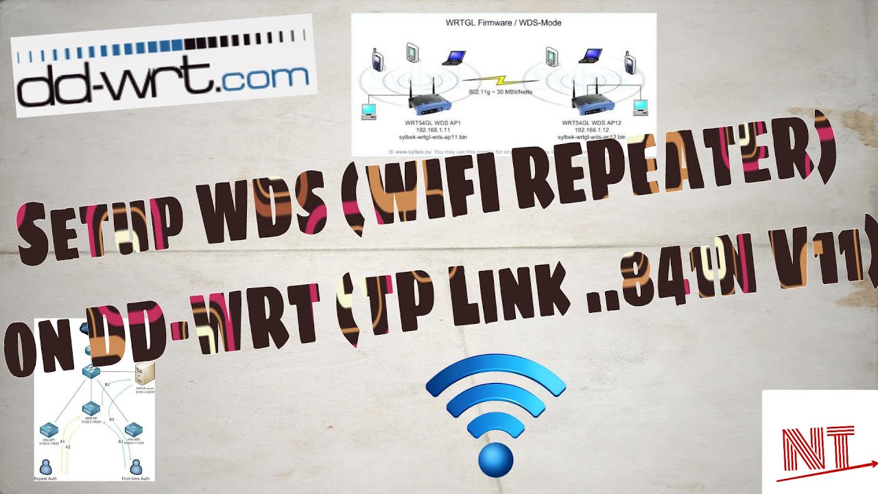 Easiest way to Setup WDS (WIFI REPEATER ) on DD-WRT Router - YouTube