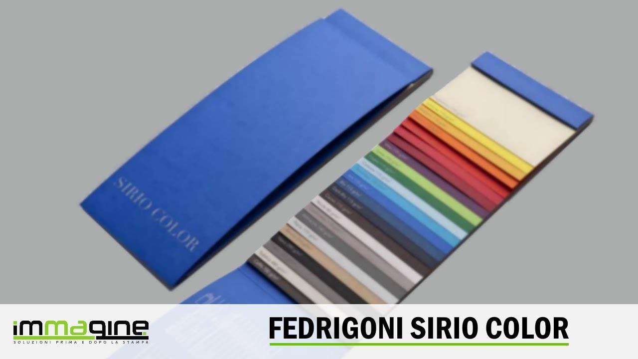 Carta Fedrigoni Sirio Color - Immagine S.R.L. - YouTube