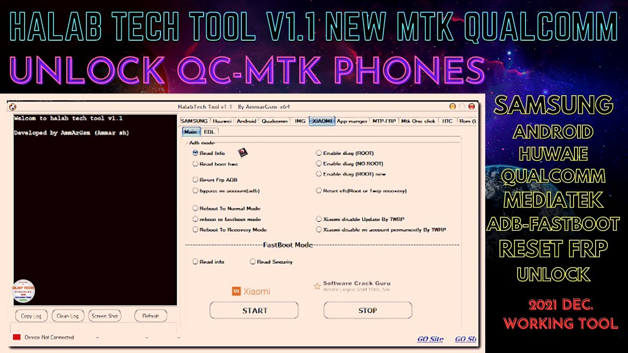 HalabTech Tool v1.1.6 Latest Qualcomm MTK UnlockTool|MTK FRP New Tool ...