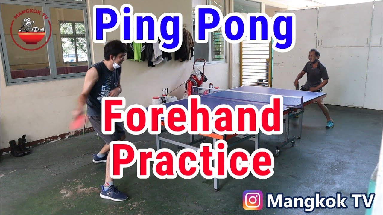 Ping Pong Forehand Practice - YouTube