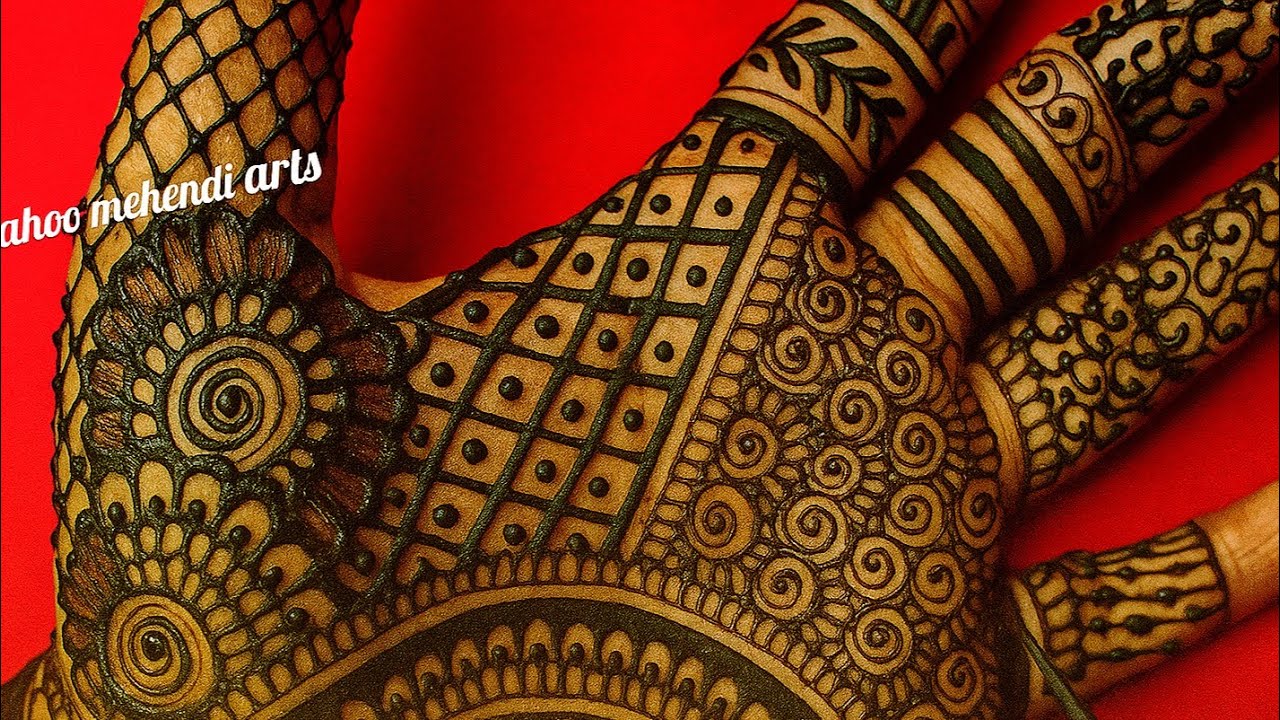 Beautiful Bridal mehndi design / Simple mehndi design /Bharwa mehndi ...