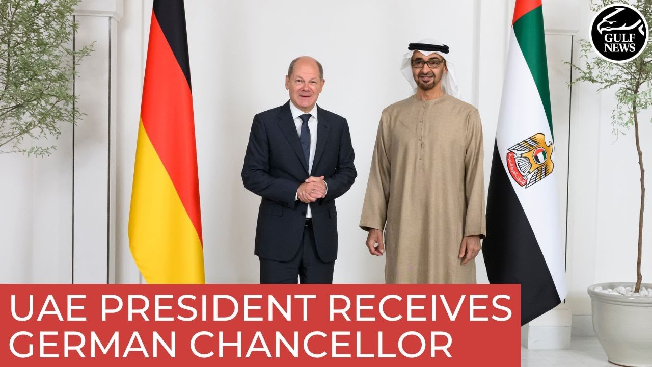 UAE President meets German Chancellor - YouTube