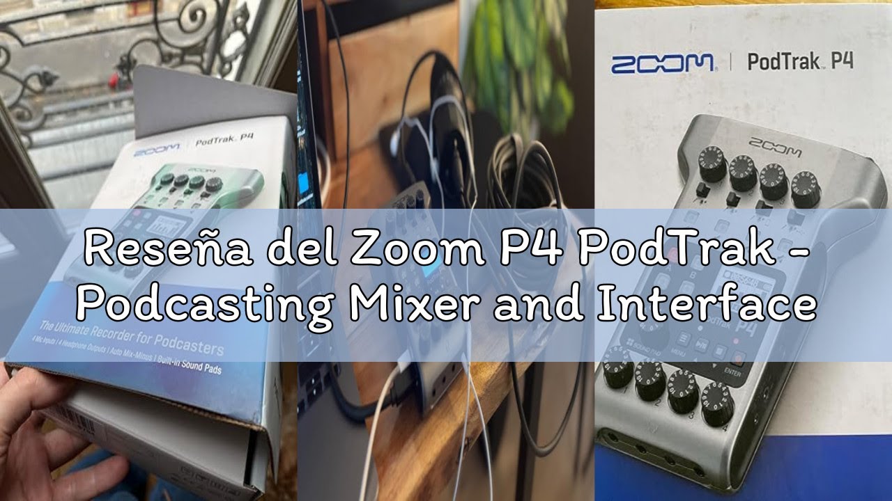 Reseña del Zoom P4 PodTrak - Podcasting Mixer and Interface - YouTube