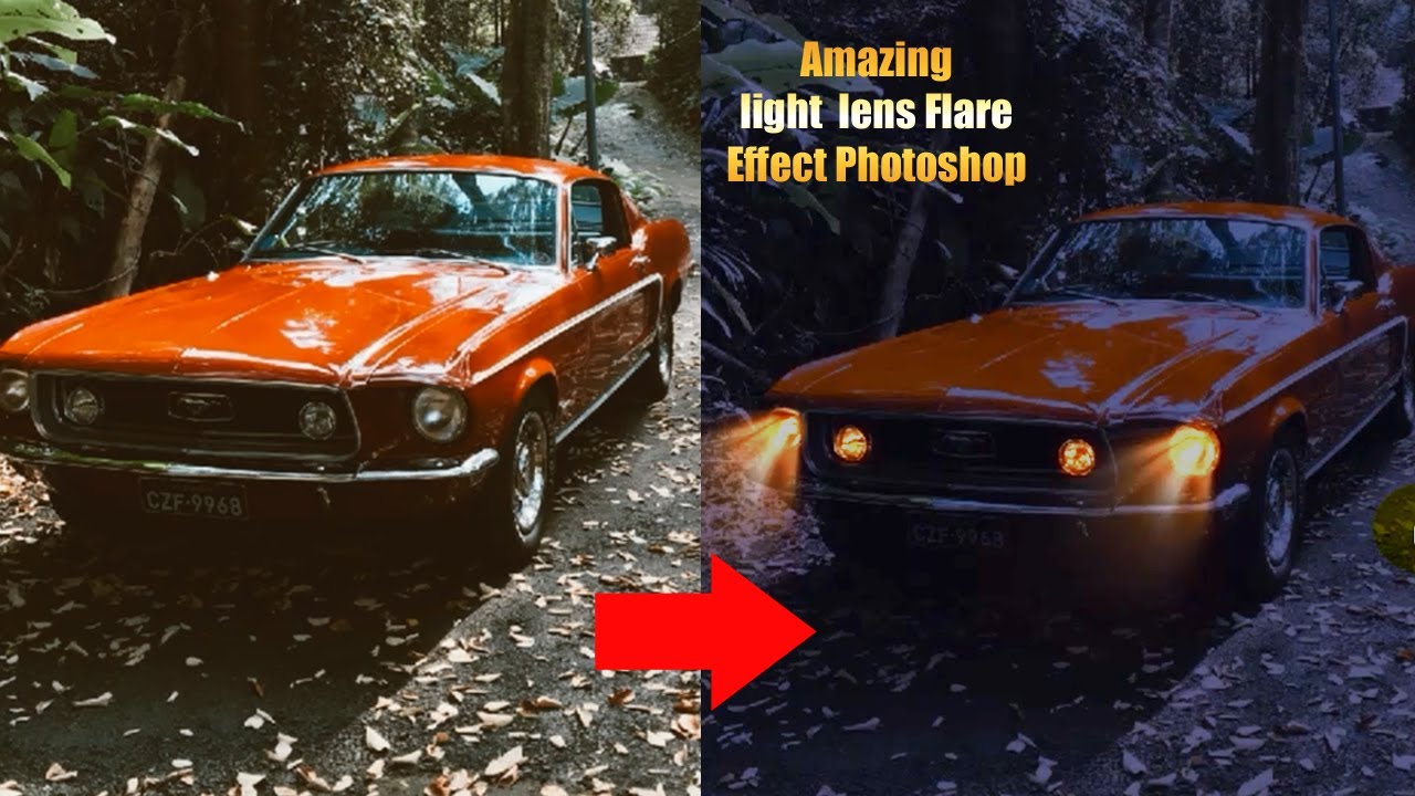 Amazing Light Effect , lens flare in photoshop | photoshop tutorial 7.0 ...
