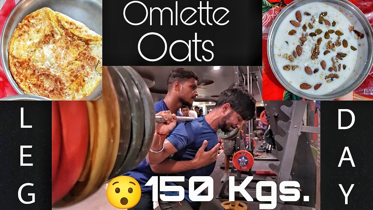 Morning Breakfast and Heavy Squats Leg Workout with PR.. - YouTube