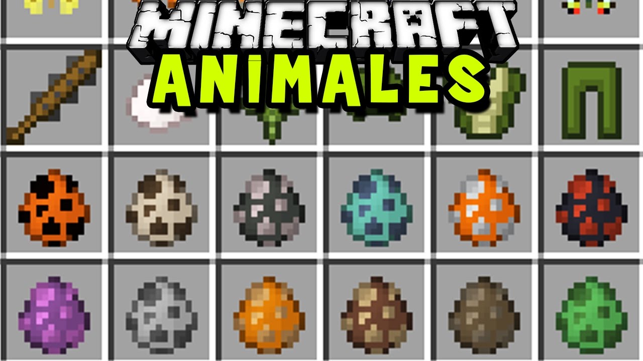 Los MEJORES ANIMALES en MINECRAFT MOD !! - YouTube