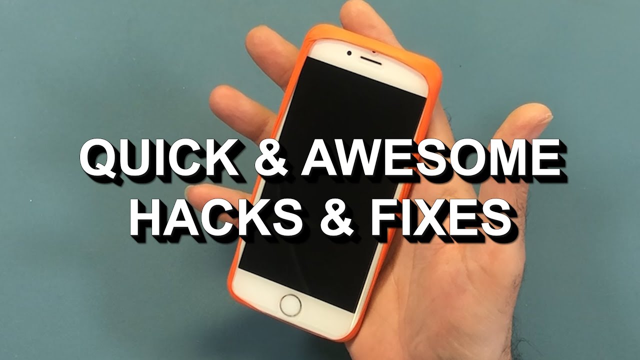 4 quick & awesome hacks & fixes - YouTube