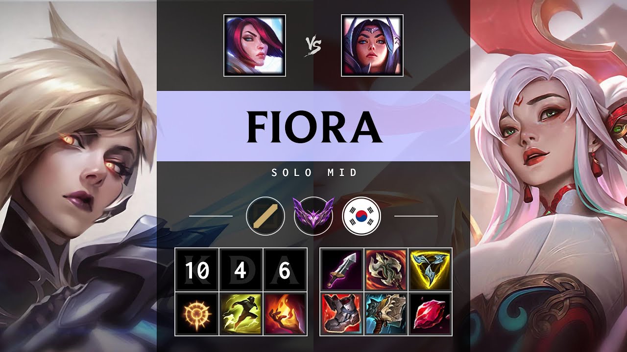Fiora Mid vs Irelia - KR Master Patch 25.20 - YouTube