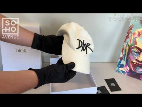 Dior x Shawn baseball cap in white color