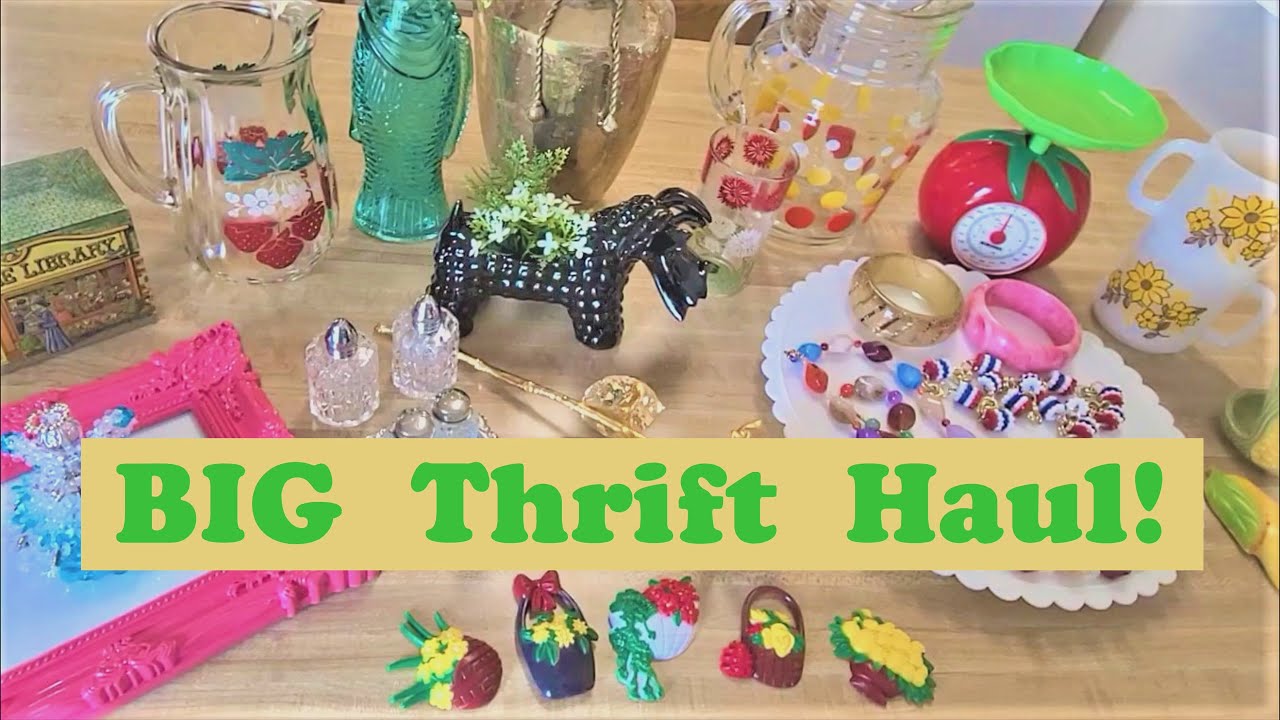 BIG HAUL!! Goodwill & Other Thrift Stores, Antique Store too! Plus ...