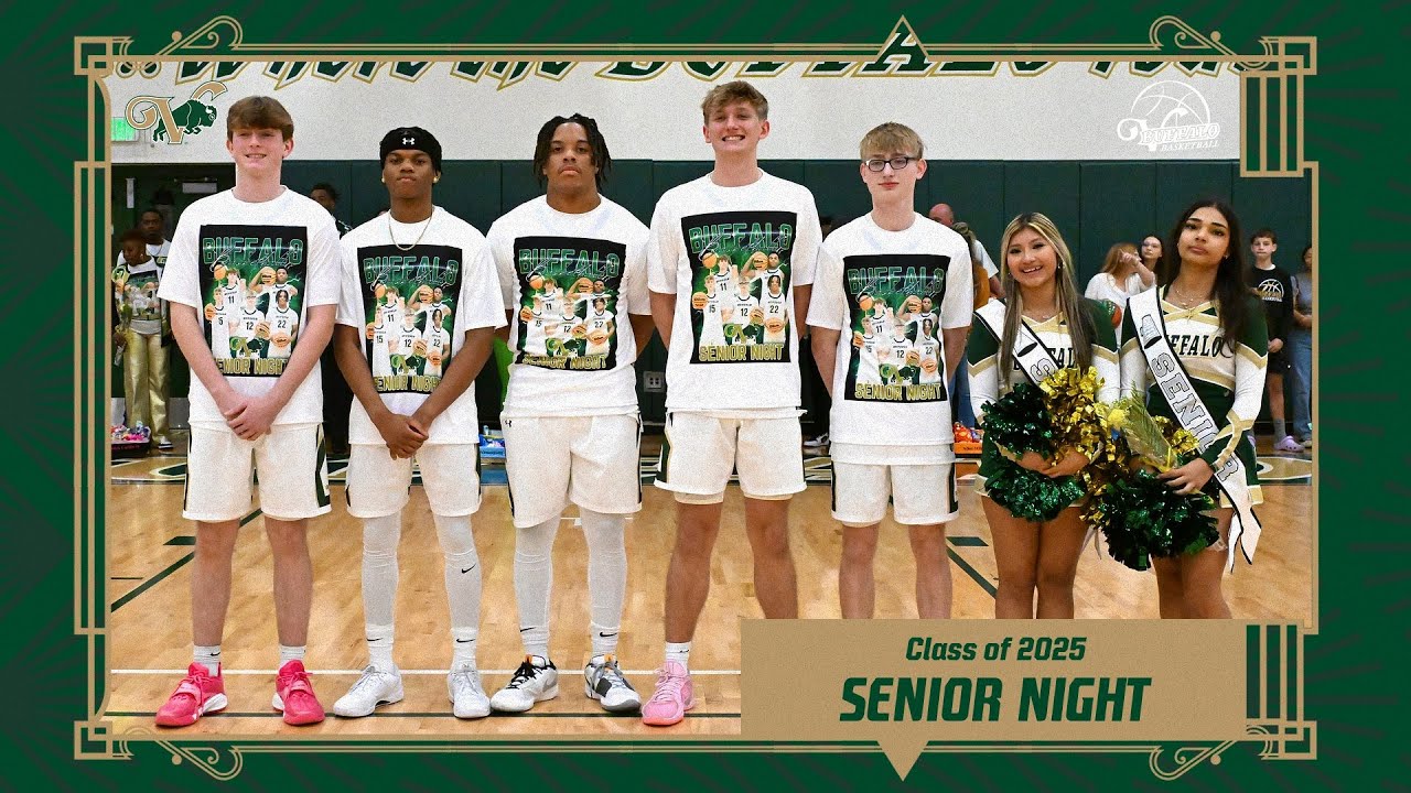 Boys Basketball & Cheer Senior Night Ceremony - YouTube