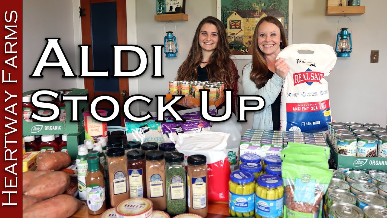 Aldi Stock Up | Stockpiling Food | Working Pantry Stock | Inflation ...