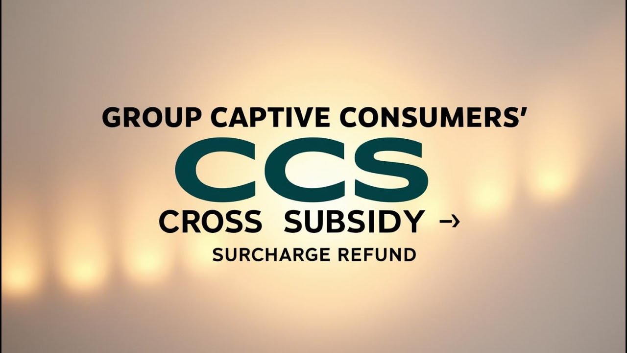 Group Captive Consumers’ Cross Subsidy (CCS) Surcharge Refund: Process ...