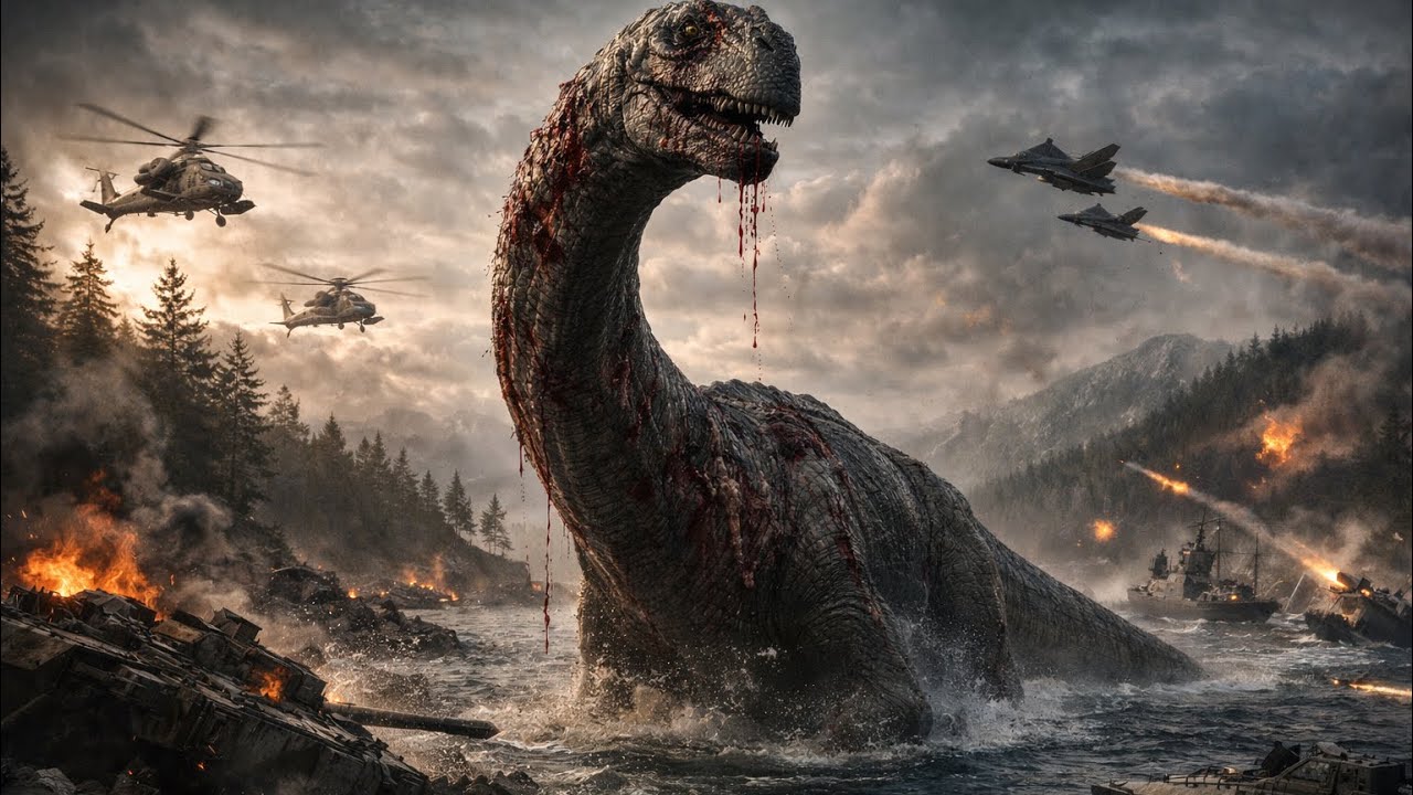 Long Neck Dinosaur vs US Military in Stockholm Archipelago | NATO Joint ...