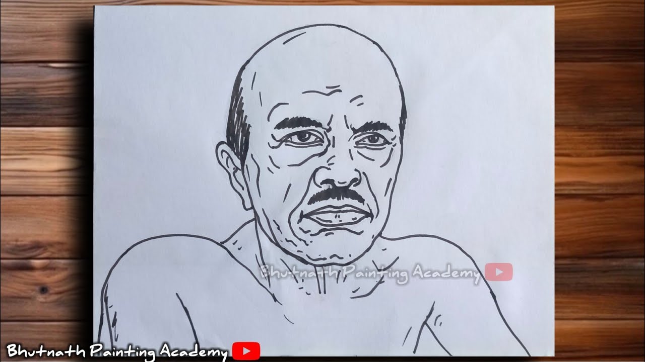 vaikom muhammad basheer drawing Tutorial - YouTube