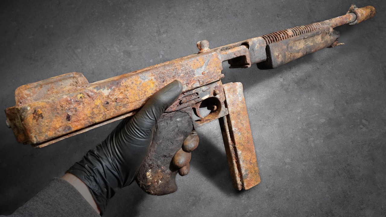 Restoring a WW2 Thompson SMG (for real) - YouTube