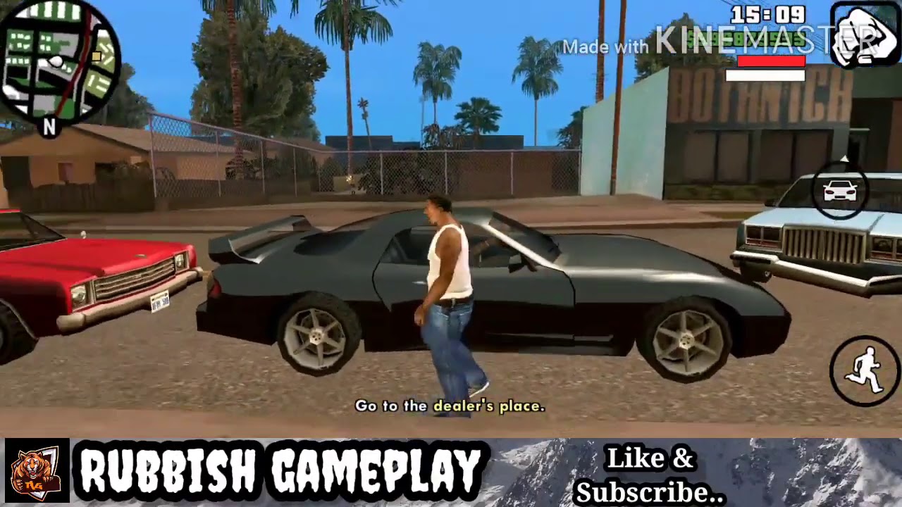 Gta San Andreas- Mission- Cleaning The Hood || Rubbish Gameplay || - YouTube