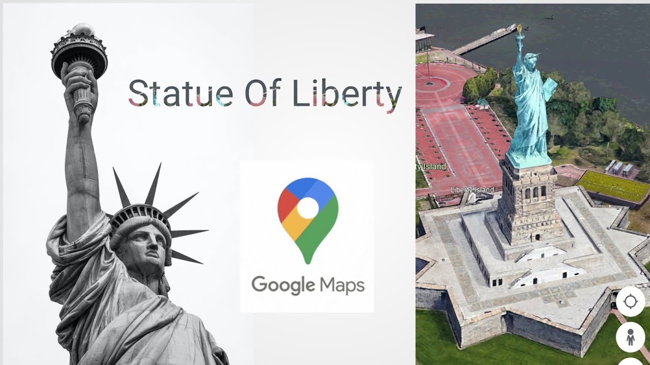 Statue of liberty On Google Earth - YouTube