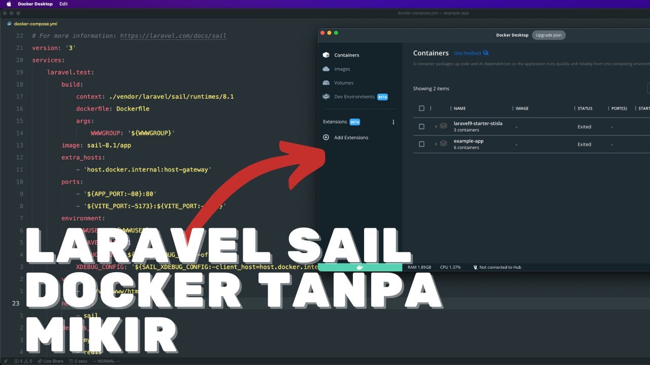 Coding Stream : Laravel Sail, Docker Tanpa *Mikir - YouTube