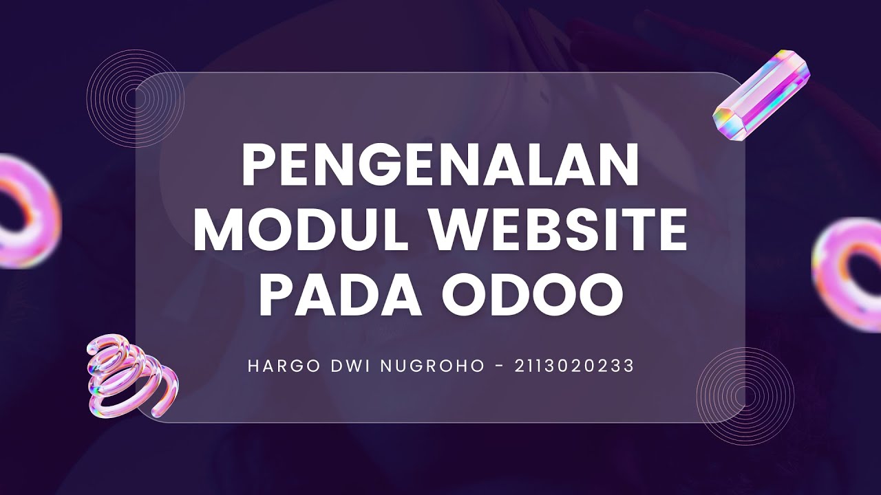 Odoo Tutorial | Pengenalan Modul Website - YouTube
