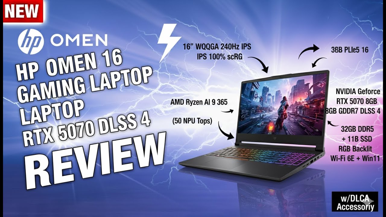 HP OMEN 16 Review | Ryzen AI 9 & RTX 5070 Gaming Laptop (240Hz) - YouTube