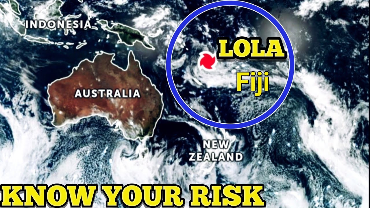 Severe Tropical cyclone Lola category 5 Near Fiji - YouTube