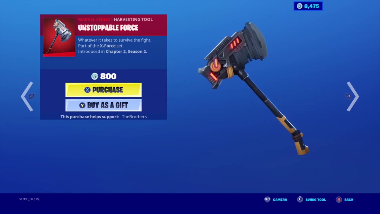 *NEW* UNSTOPPABLE FORCE PICKAXE IN FORTNITE! (CABLE SKIN SET) - YouTube