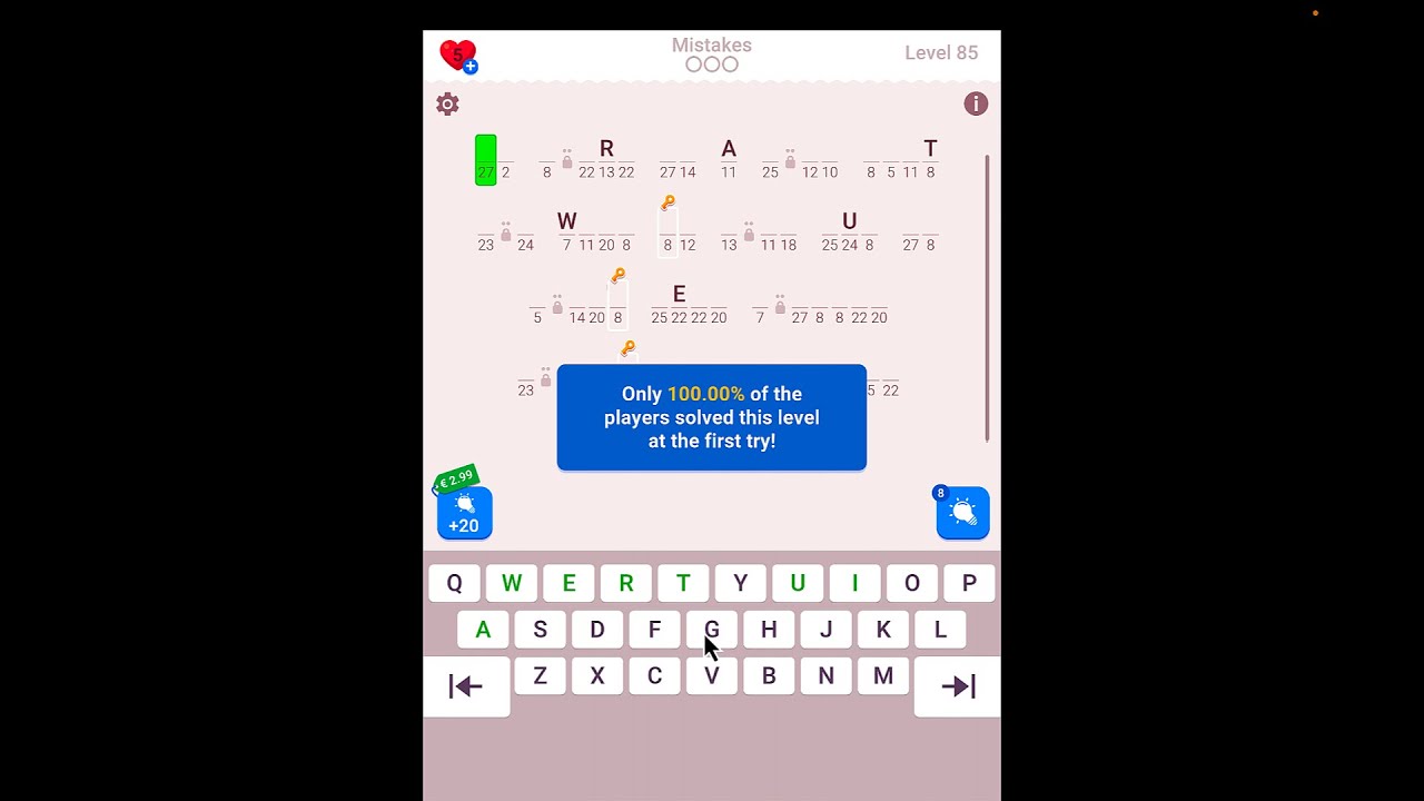 Cryptogram: The Solution For Levels 85 and 86! - Step by Step Word ...