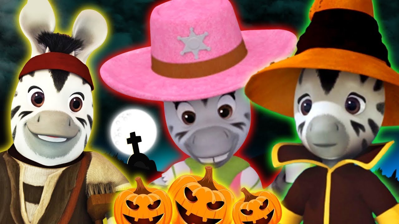 Halloween Party | Halloween | Cartoon For Kids | Zebra Cartoon | Zou in ...