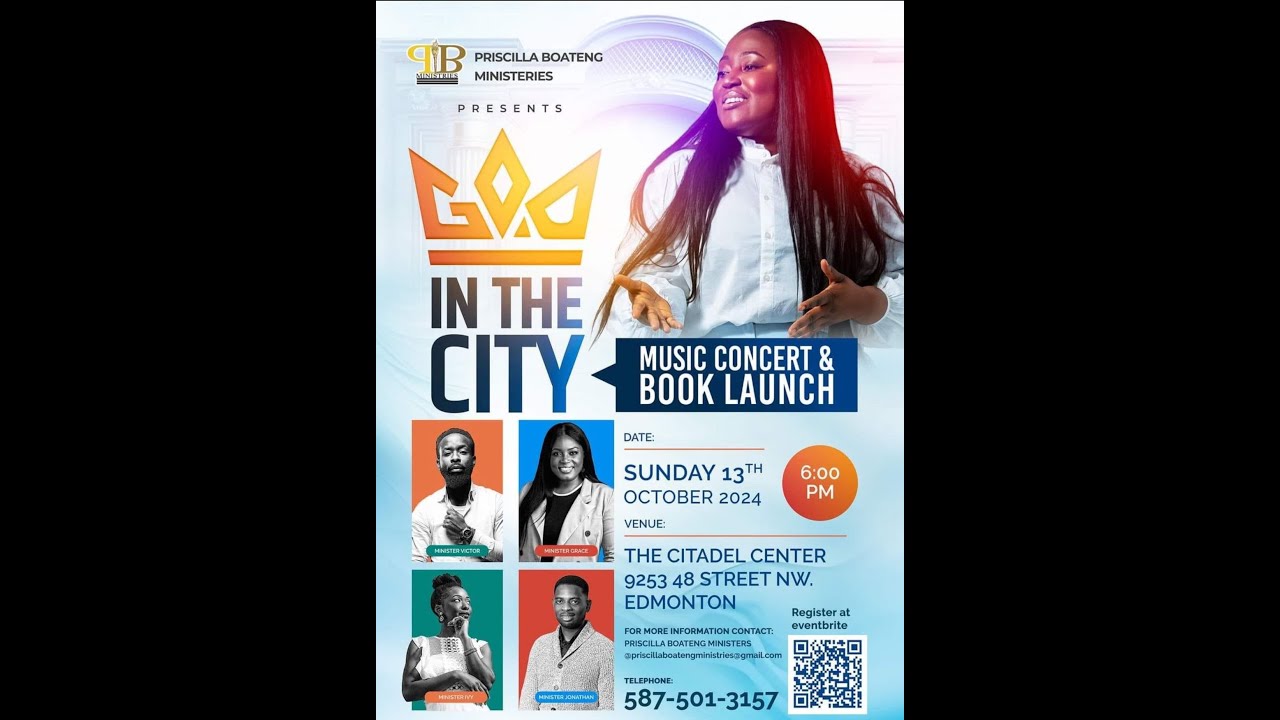 God in the City| Music Concert & Book Launch| Priscilla Boateng ...