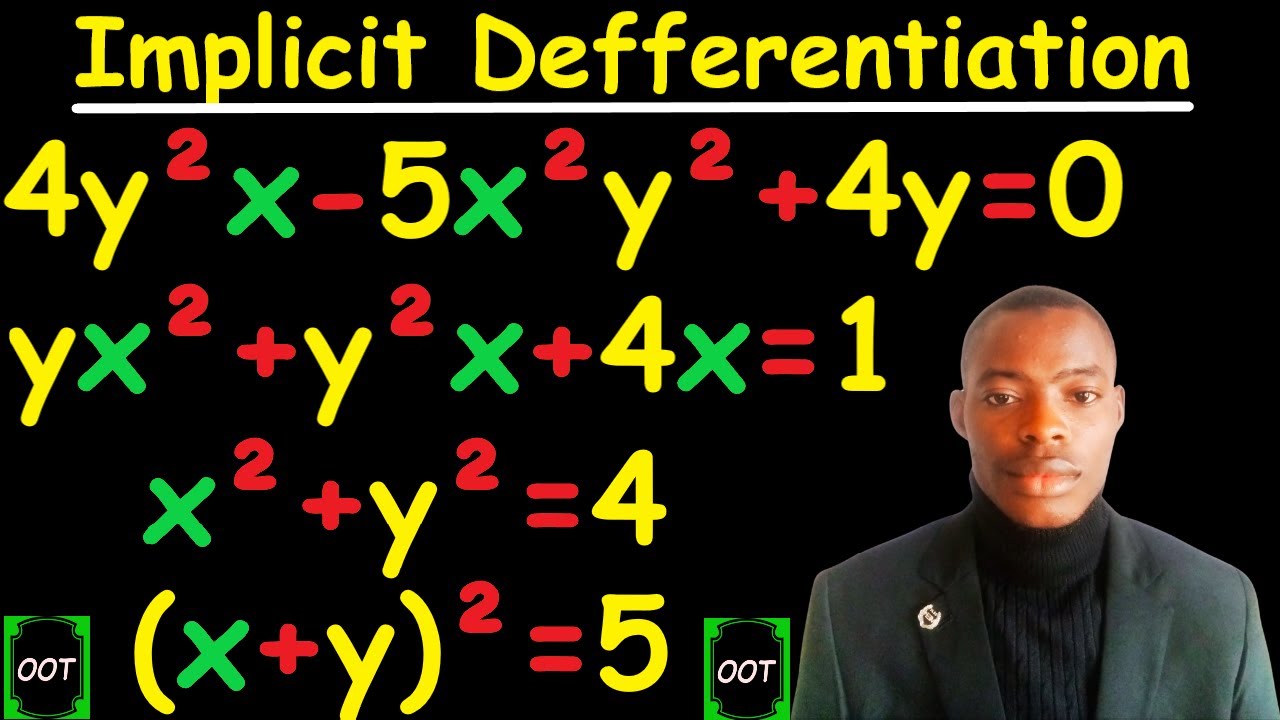 IMPLICIT DEFERENTIATION - YouTube