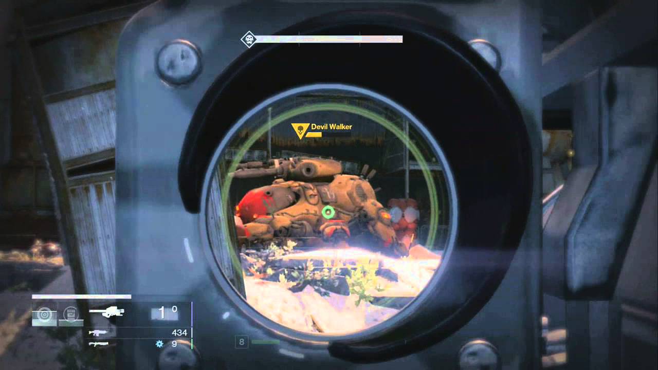Destiny Defeating the Devil Walker (Spider Tank) Destiny Gameplay - YouTube