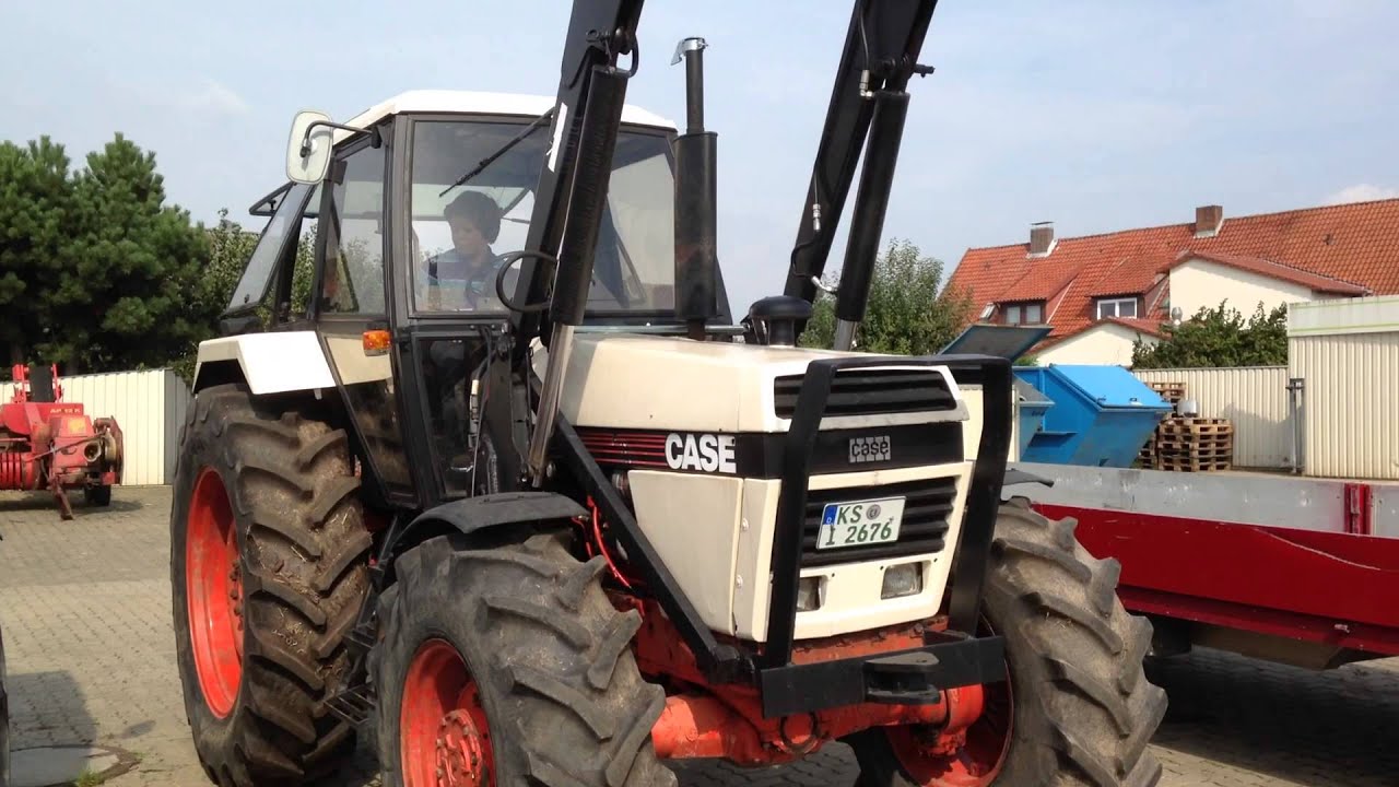 David Brown Case 1690 Start nach der Werkstatt - YouTube