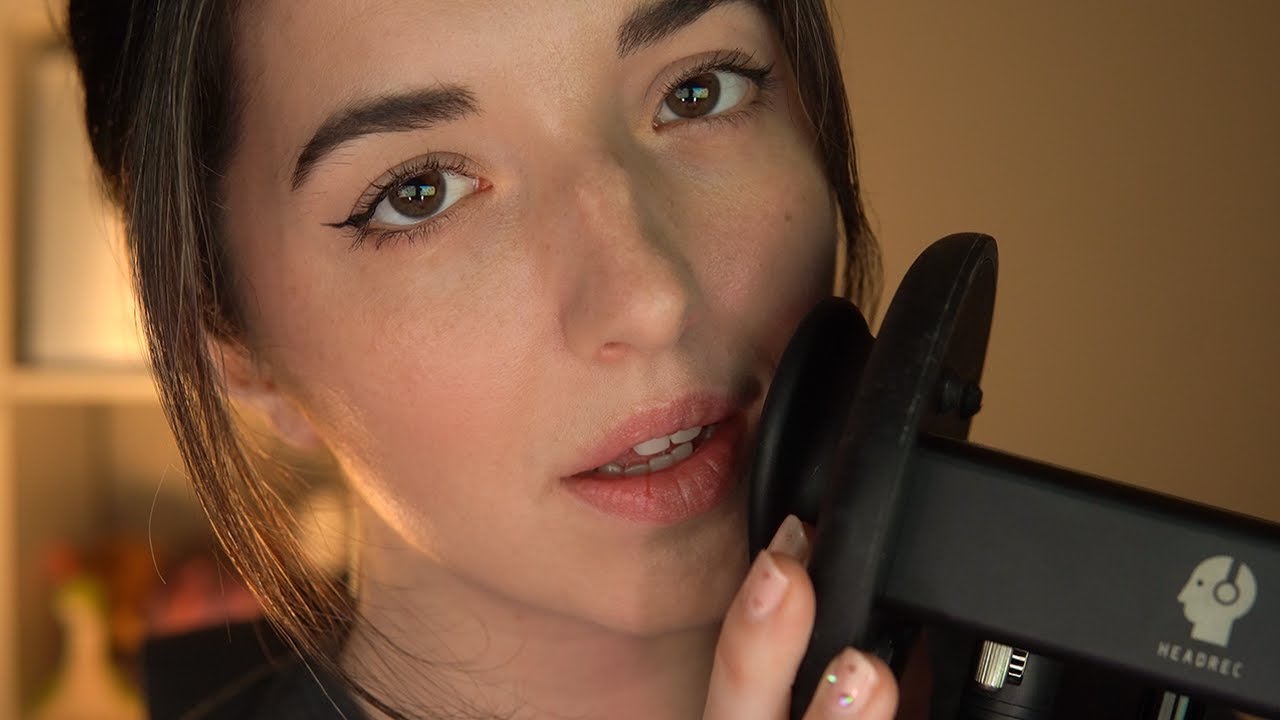 ASMR Ear blowing & “Shhh” with Background Music - YouTube