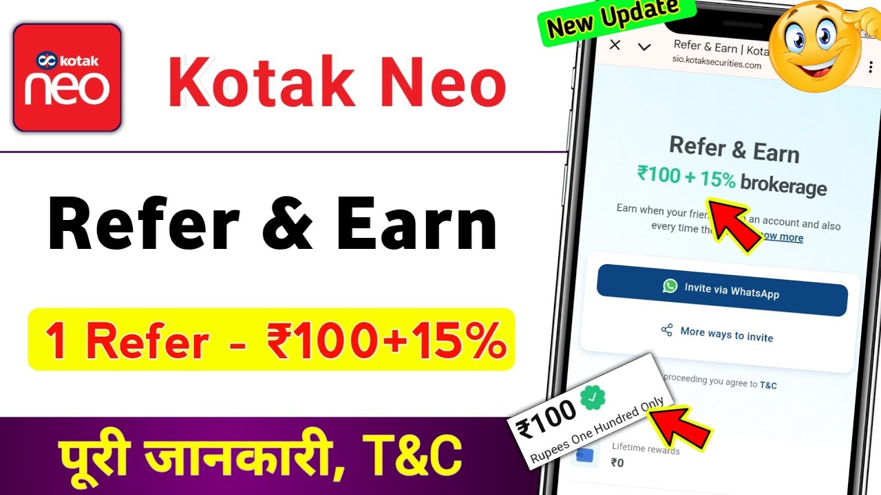 Kotak neo refer and earn kaise kare / kotak neo se refer kaise kare ...