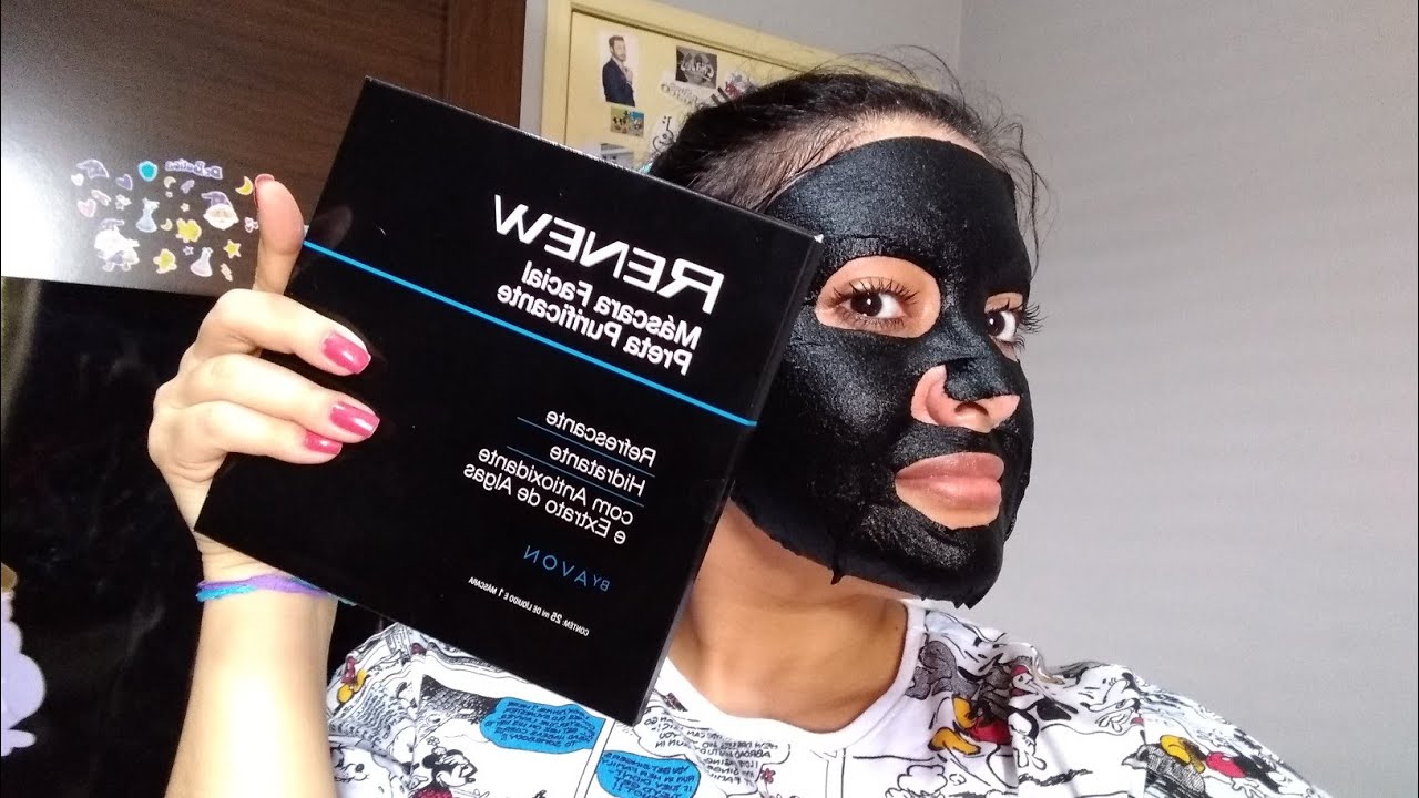 Máscara Facial Preta Purificante Renew 😘 - YouTube